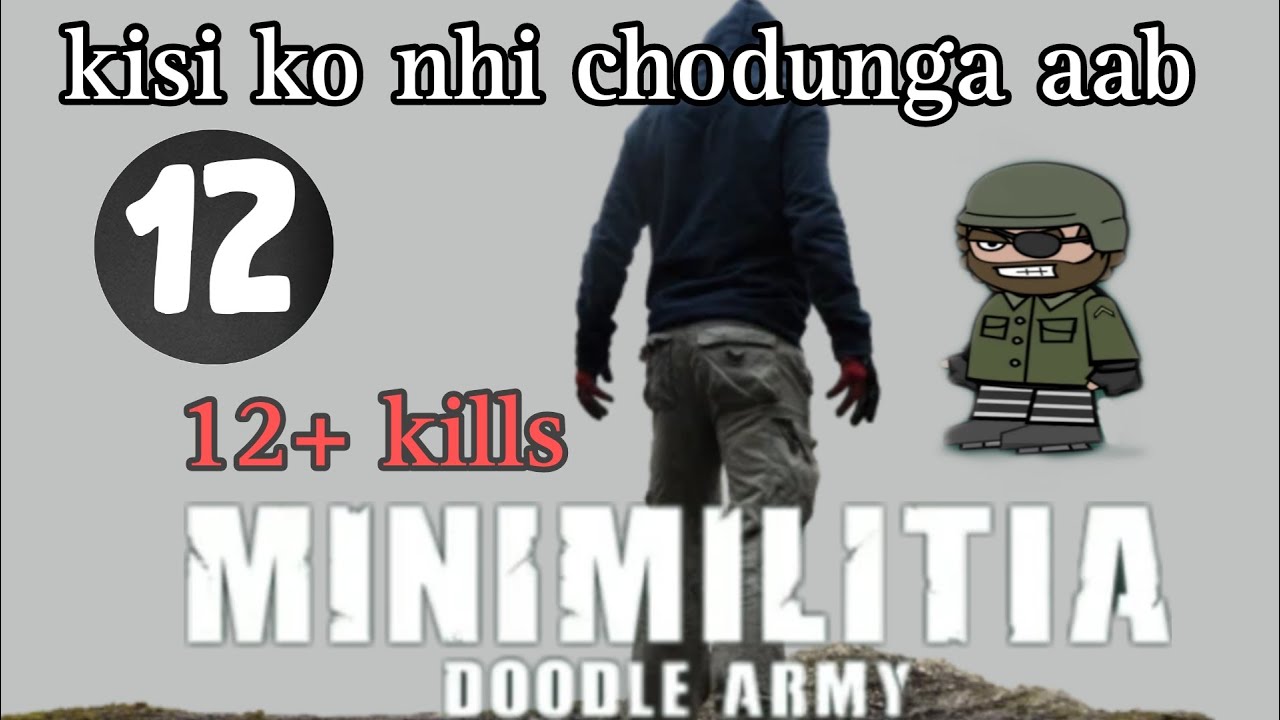 12+ kills match || mini militia || crow gaming - YouTube