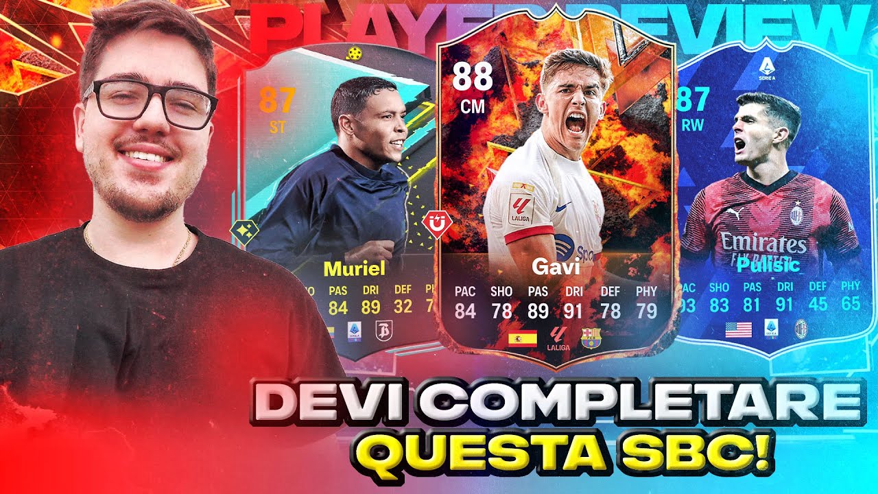 Devi Completare questa SBC! Gavi 88, Pulisic 87, Muriel 87 e Sterling ...