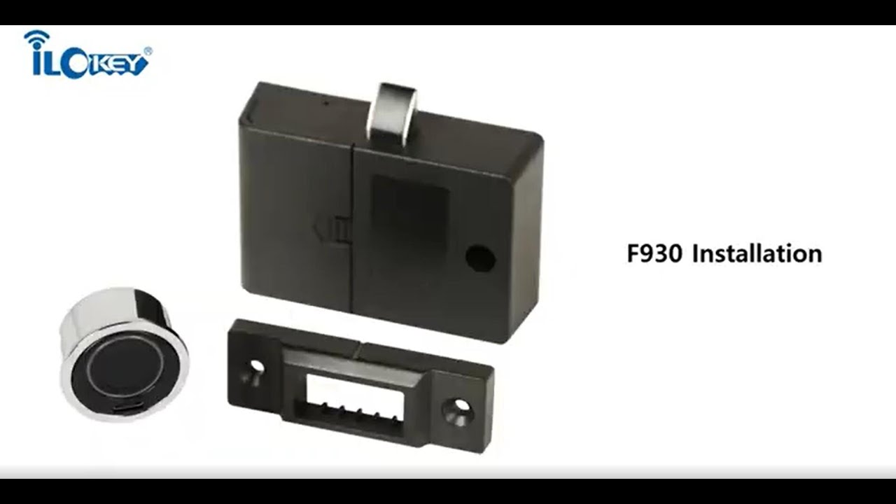 How to install Ilockey fingerprint cabinet lock IF930 - YouTube