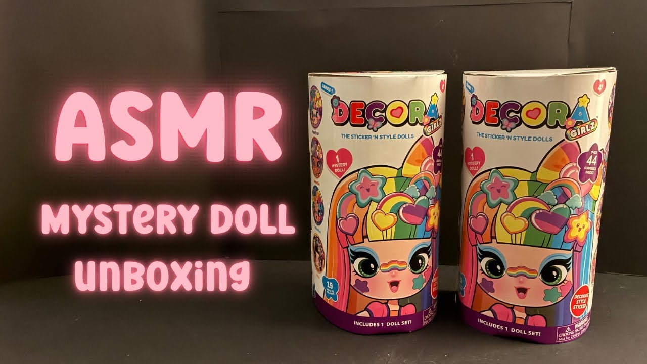 ASMR Unboxing Decora Girlz Mystery Dolls - YouTube