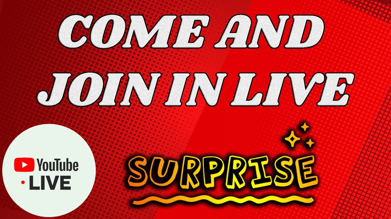 SURPRISE !!!! - COME AND JOIN IN LIVE | CWJ - YouTube