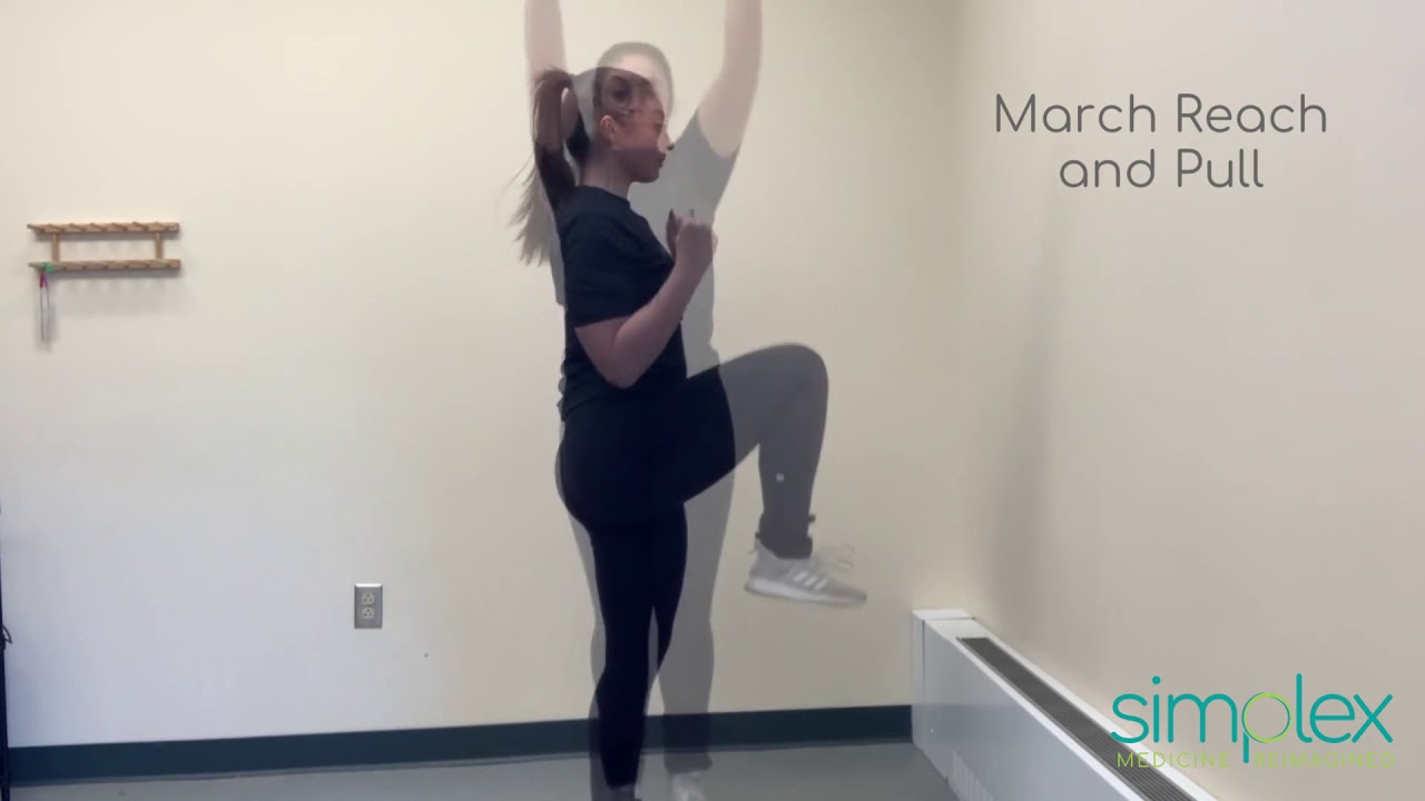 March/Jog Reach and Pull - YouTube