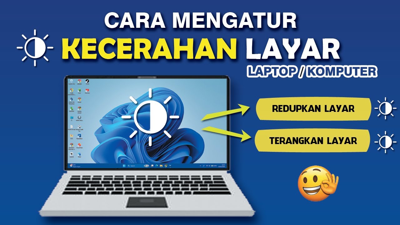 Cara Mengatur KECERAHAN Layar Laptop | Meredupkan dan Mencerahkan Layar ...