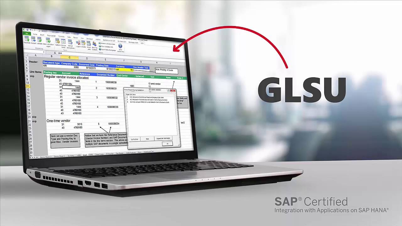 GLSU: Streamline SAP Financial Data Entry with the Ease of Excel - YouTube