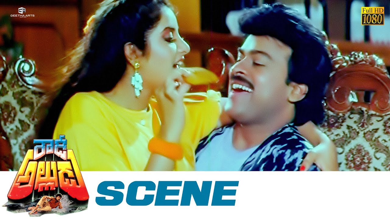 Villains Tease Divya Bharathi | Rowdy Alludu Movie Scenes | Chiranjeevi ...
