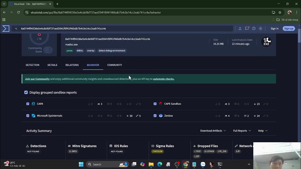 Lab07_Phân tích file madoc - YouTube