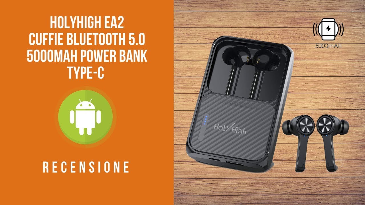 HolyHigh EA2 | Cuffie Bluetooth 5 0 con Powerbank da 5000mAh ...