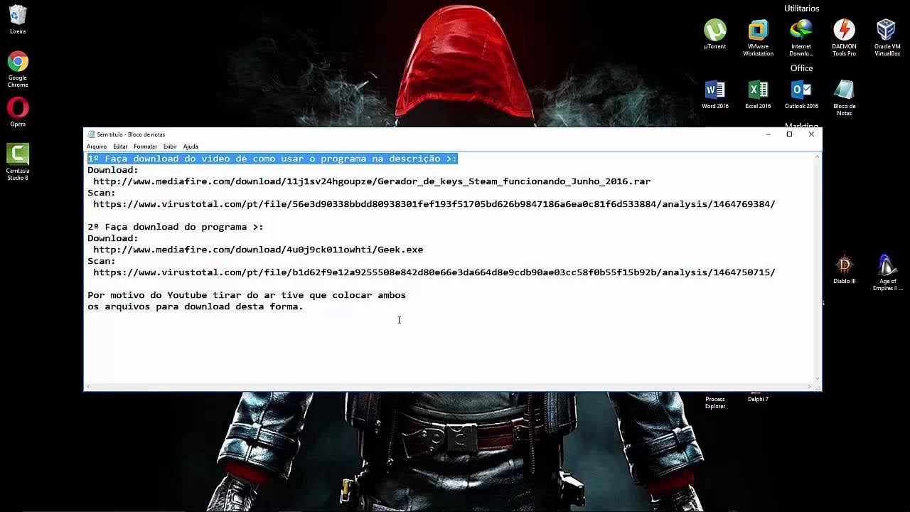 Gerador de keys Steam funcionando Junho 2016 - YouTube