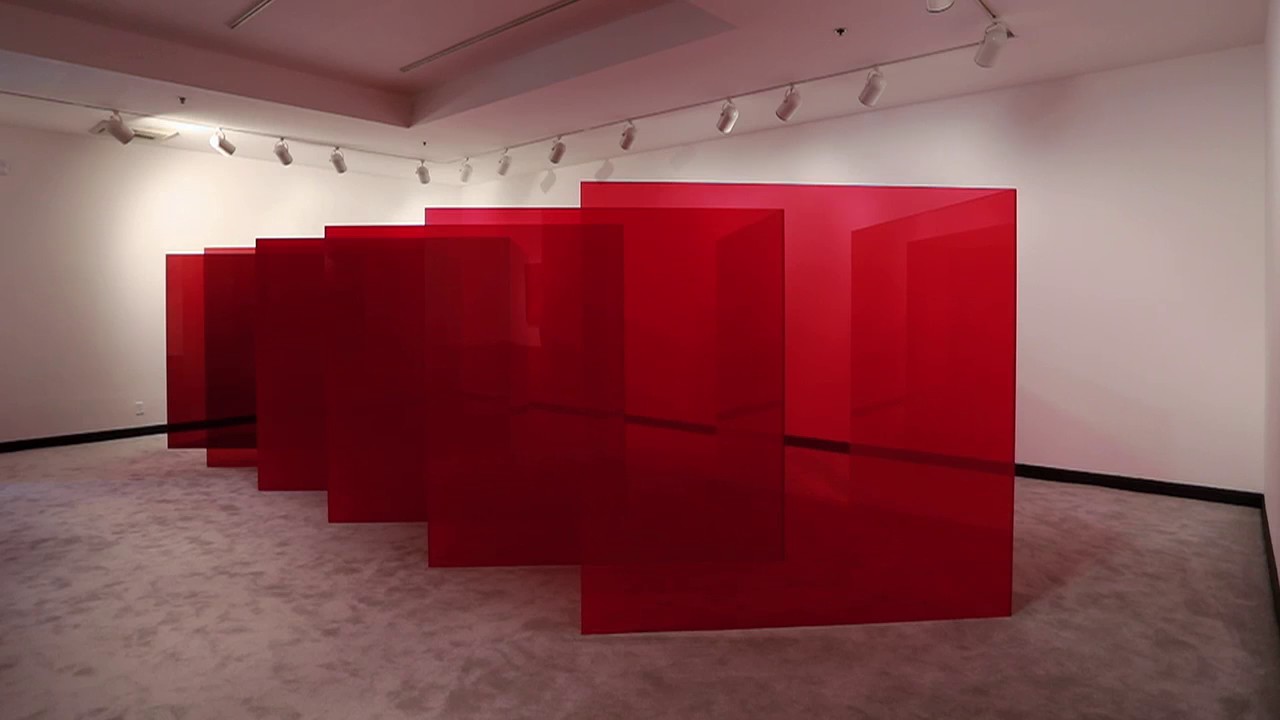 LARRY BELL PACIFIC RED II, LAMINATED GLASS - YouTube