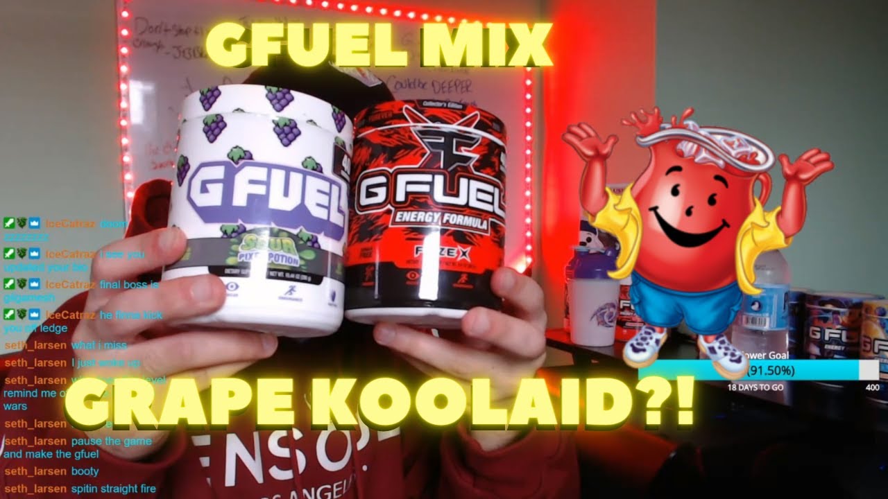 GFUEL MIX: GRAPE KOOLAID?! - YouTube