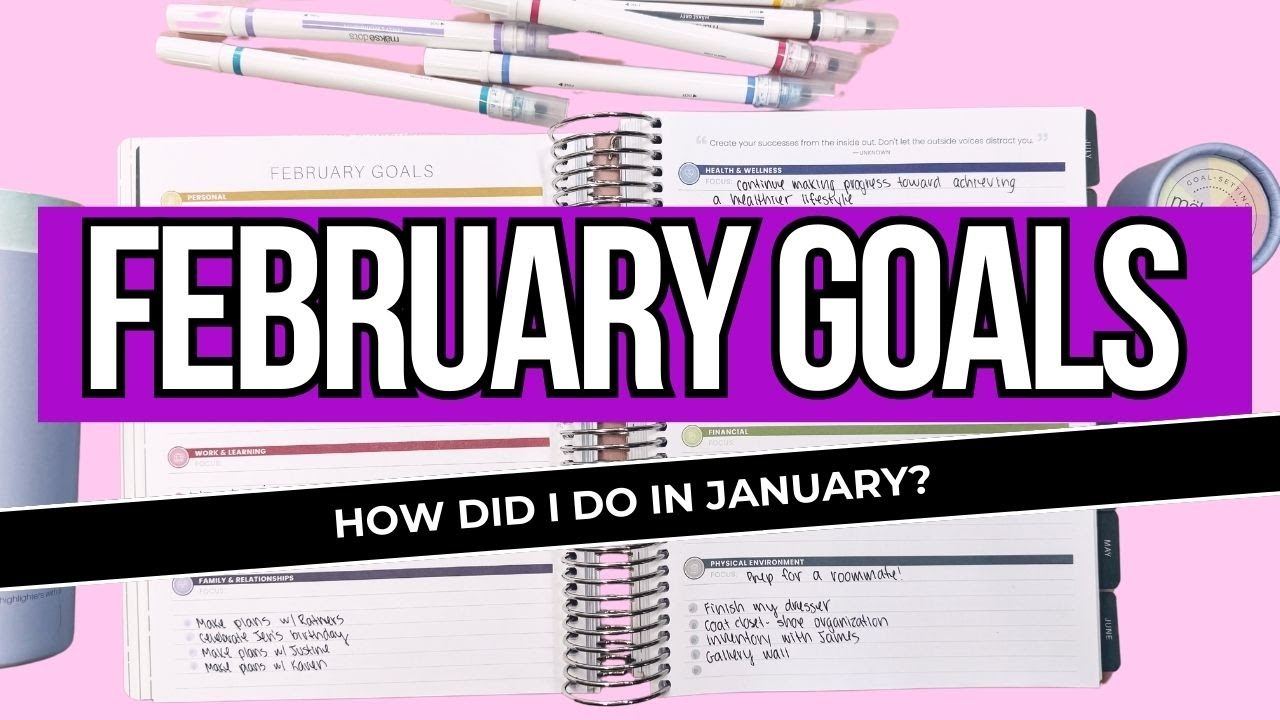 February Goal Setup and January Goal Review - YouTube