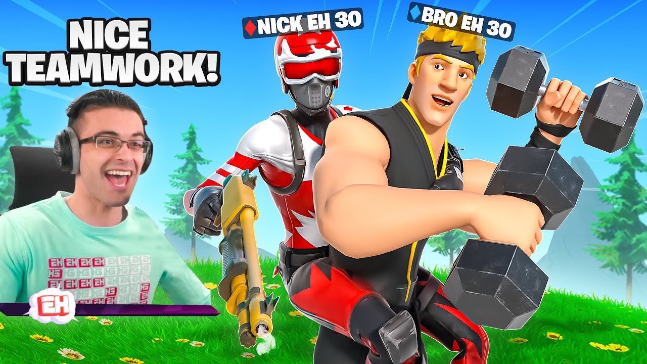 Playing Fortnite with my Brother! - YouTube