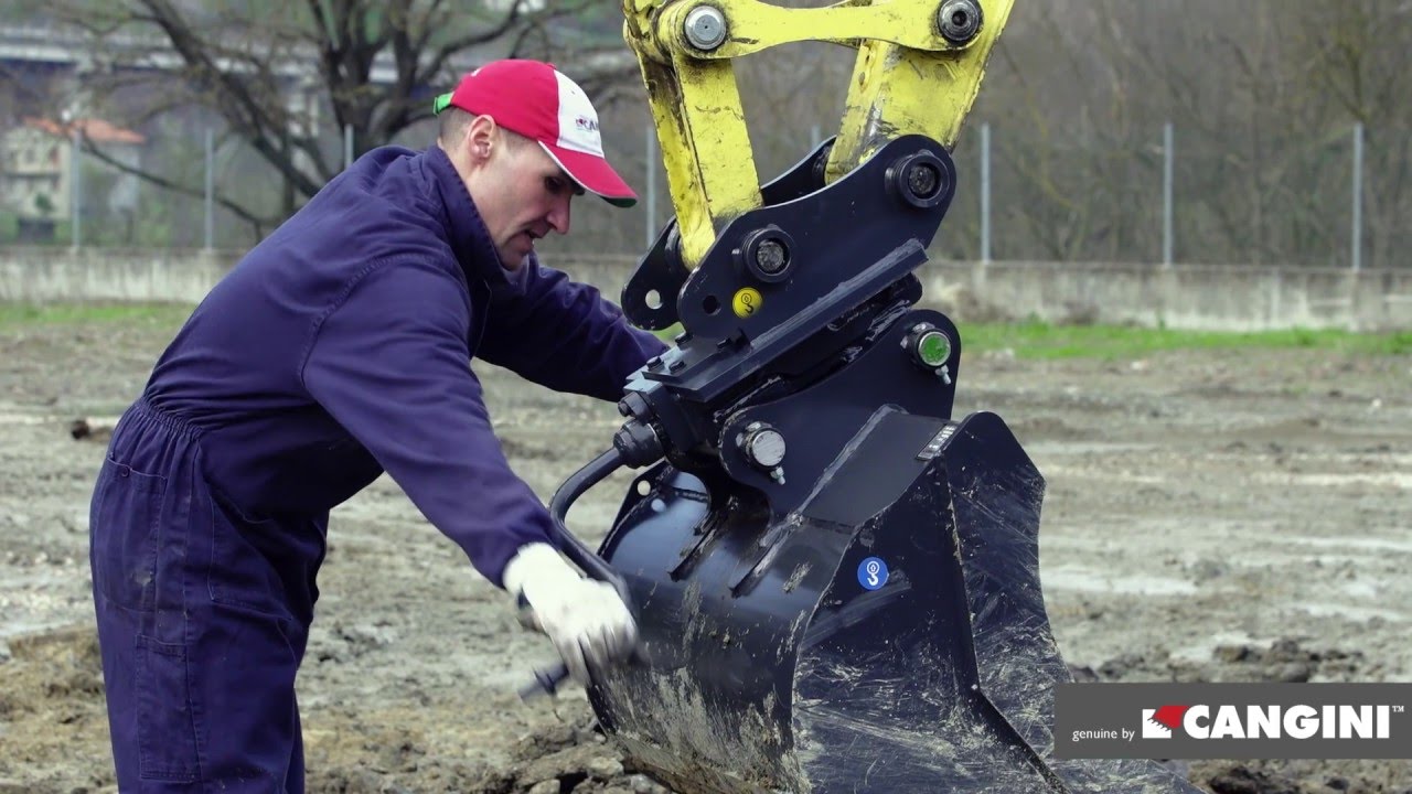 PL PIN lock mechanical quick coupler - YouTube