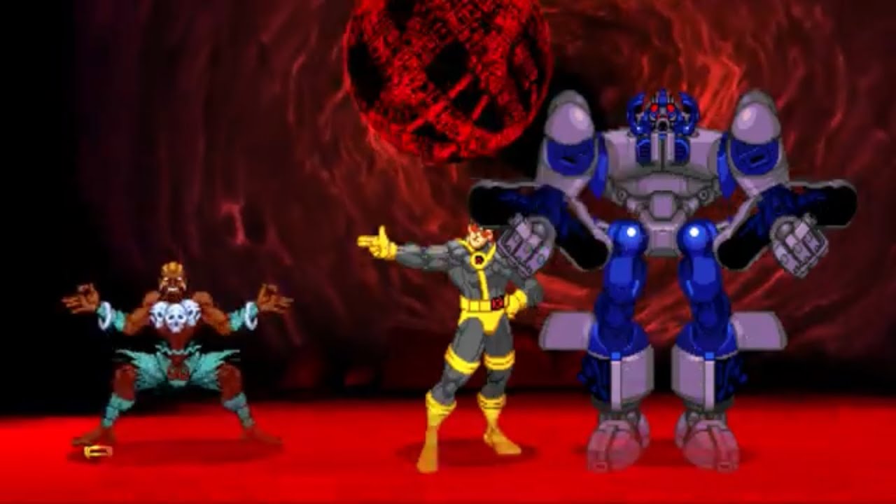 Marvel vs Capcom 2: Dhalsim, Cyclops, and Sentinel arcade playthrough ...