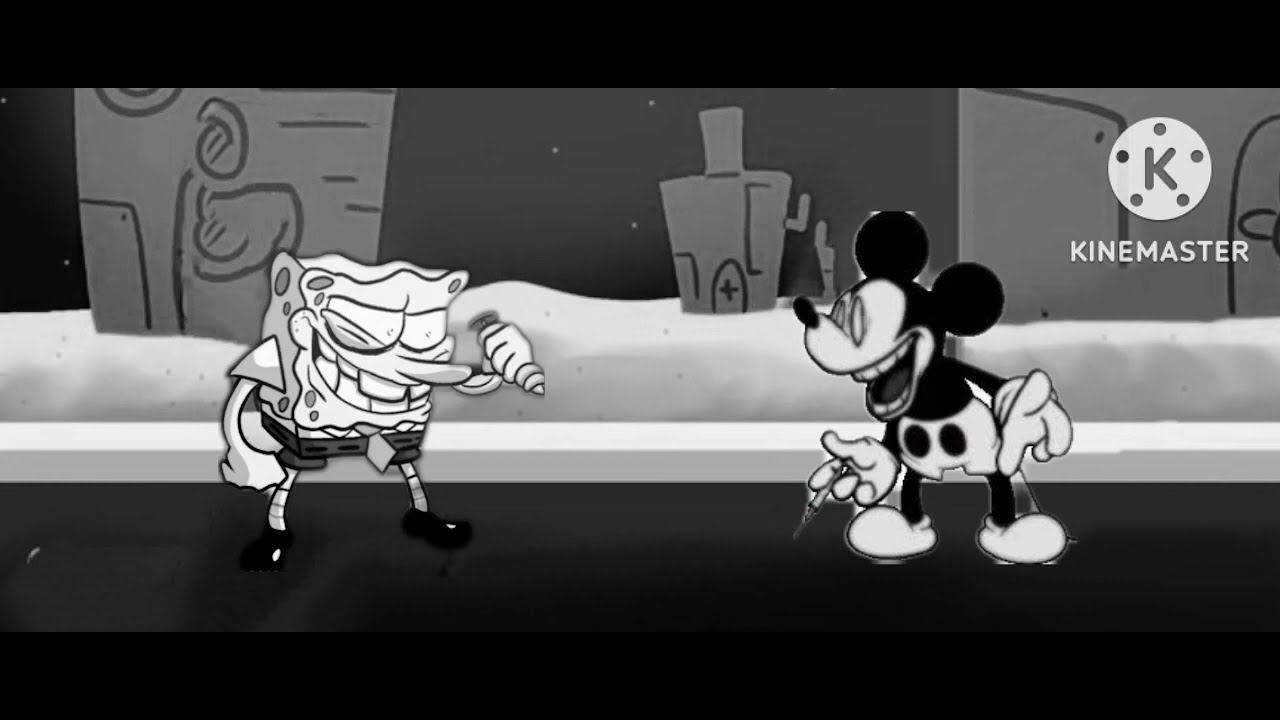 spongebob psychopath vs suicide mouse.avi full week (mashup) - YouTube