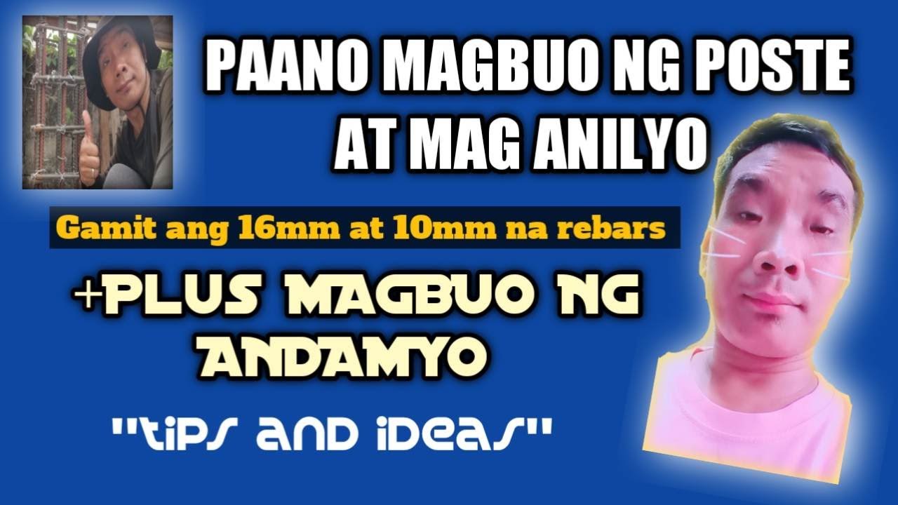paano mag buo ng poste at mag anilyo #work #construction #laban # ...