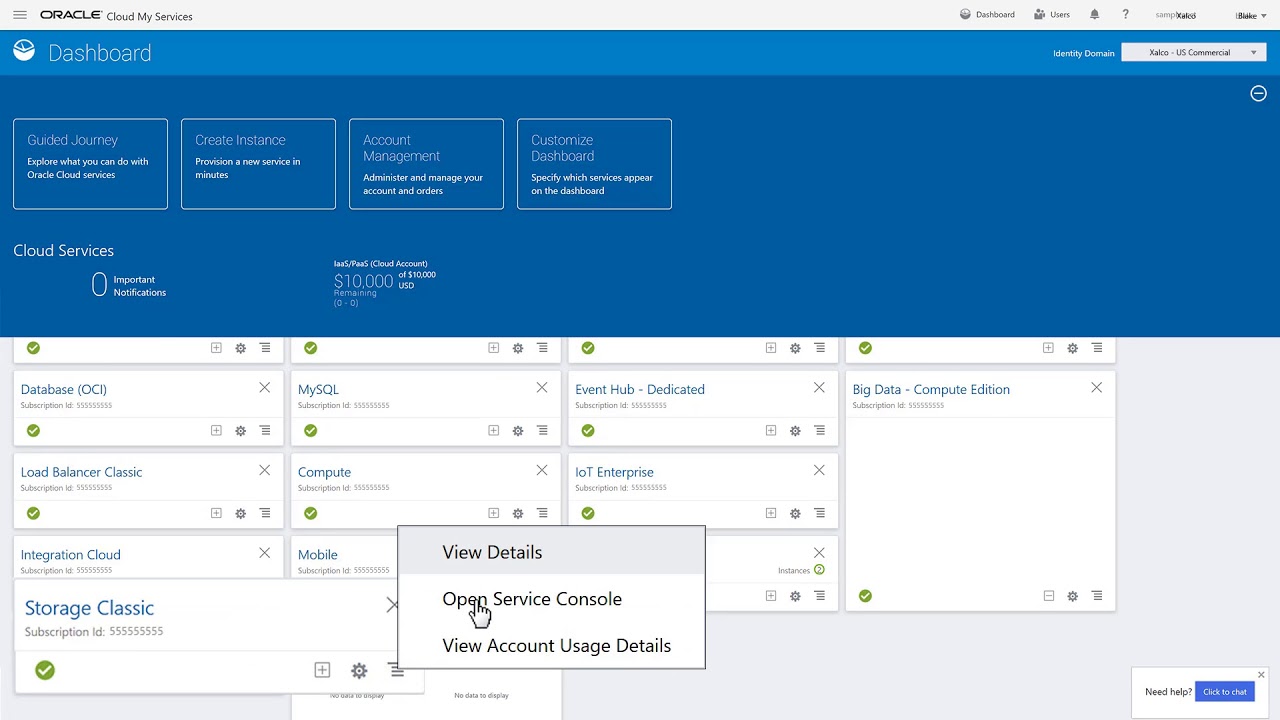 Provisioning an Oracle Content and Experience Cloud Instance on Oracle ...