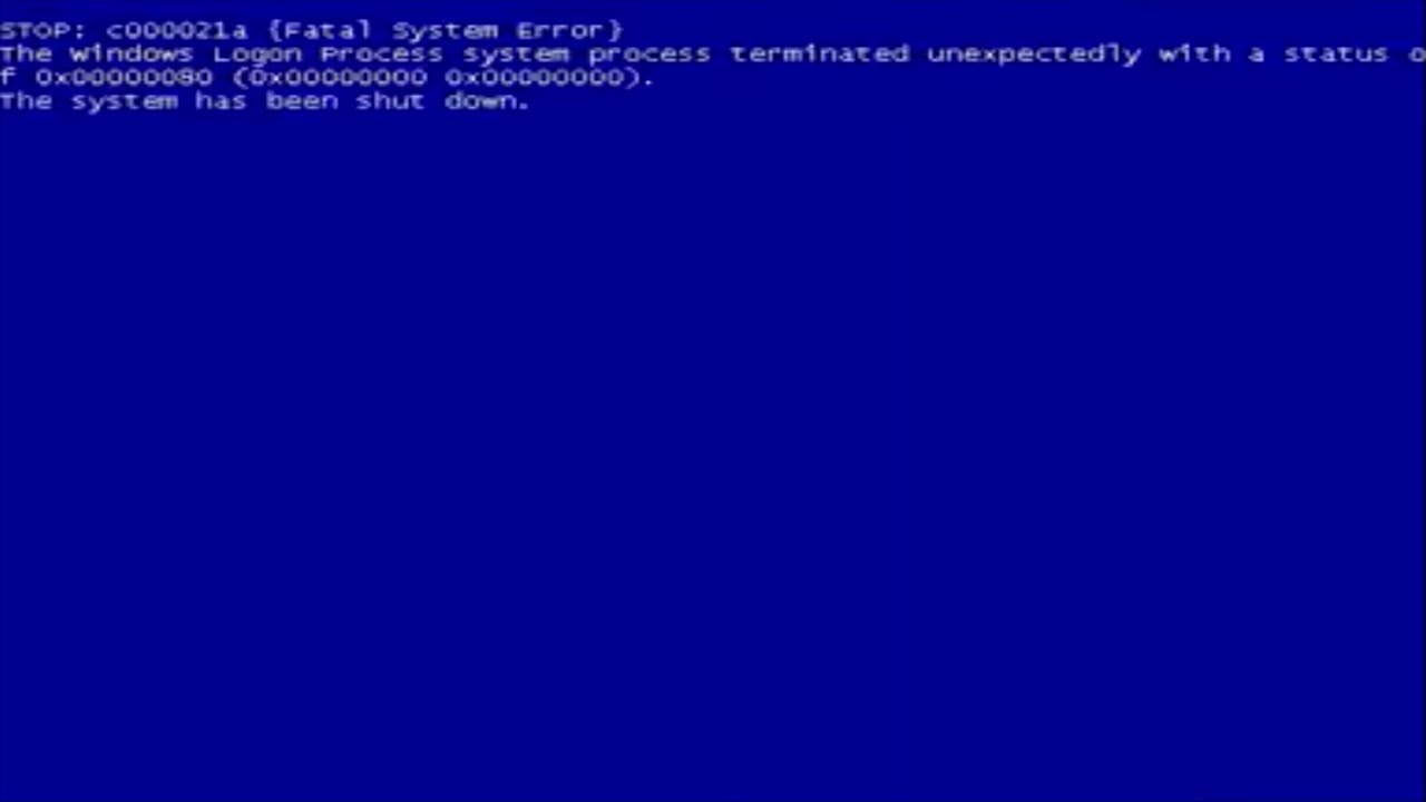 Windows XP build 2499 Синий экран смерти - YouTube