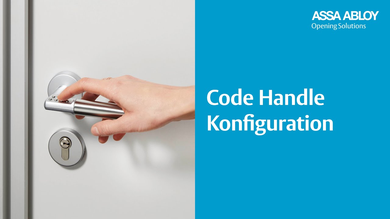 Code Handle Türgriff: Konfiguration Admin-Code (Teil 1/5) - YouTube