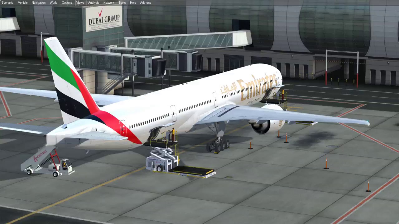 [P3D] EK623 / UAE623 - OPLA-OMDB B77W (A6-ECN) - YouTube
