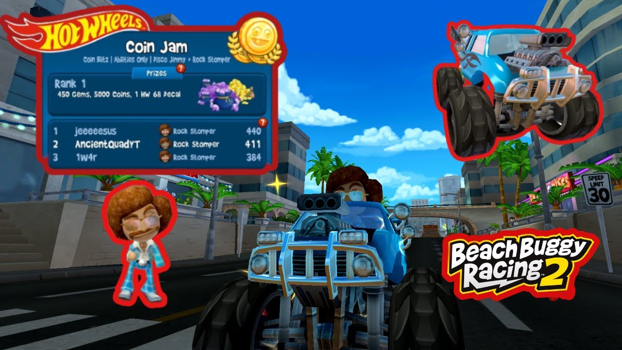 Coin Jam I Beach Buggy Racing 2 I Rock Stomper + Disco Jimmy I ...