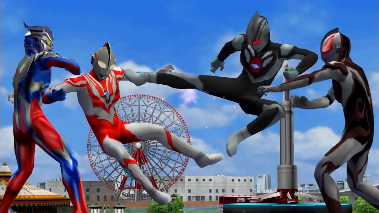 ULTRAMAN ZERO DAN RIBUT VS ULTRAMAN GEED DAN ORB DARK - ULTRAMAN TAG ...