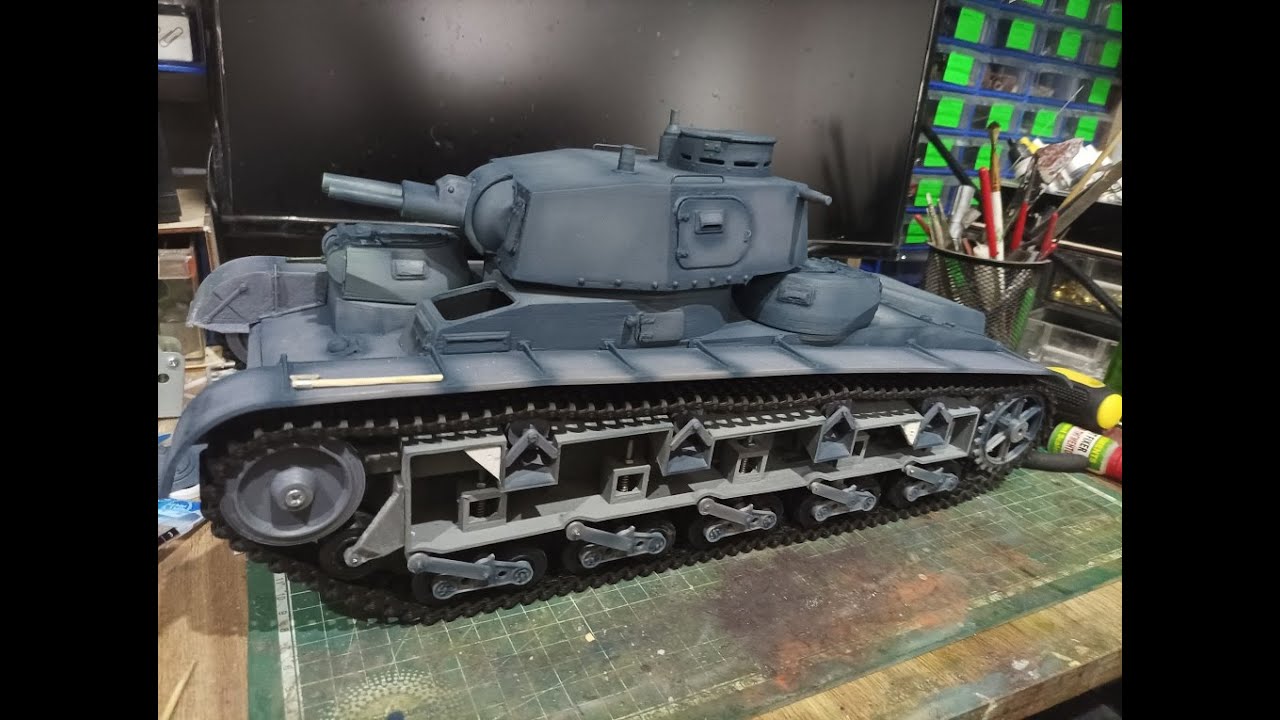 Neubaufahrzeug tank model build part1 - YouTube