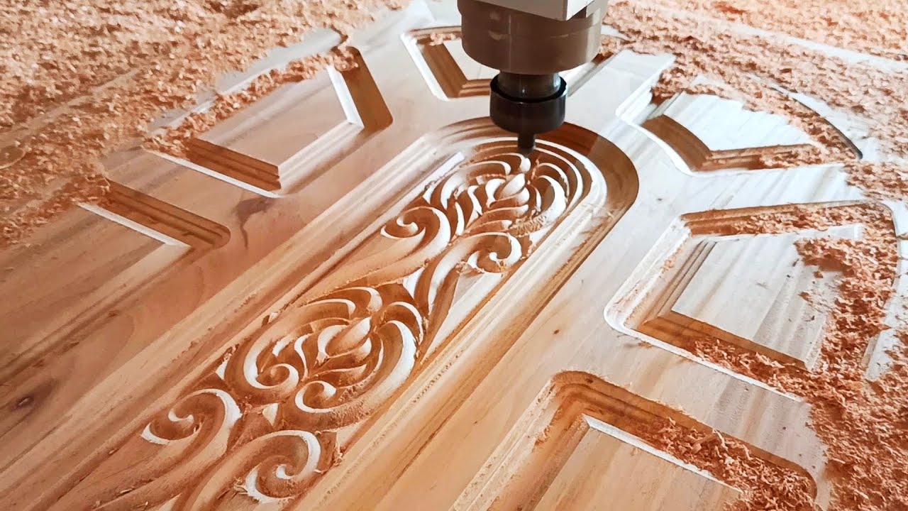 Presidential - Luxurious Wooden Door Middle Part design ⇕ Amazing CNC ...
