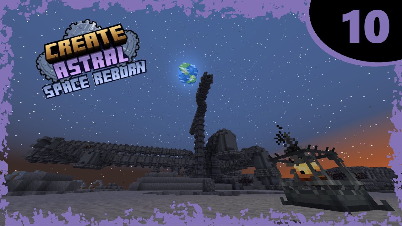 La luna y la fortaleza lunar! | CRATE:ASTRAL #10 | #minecraft QUEST ...