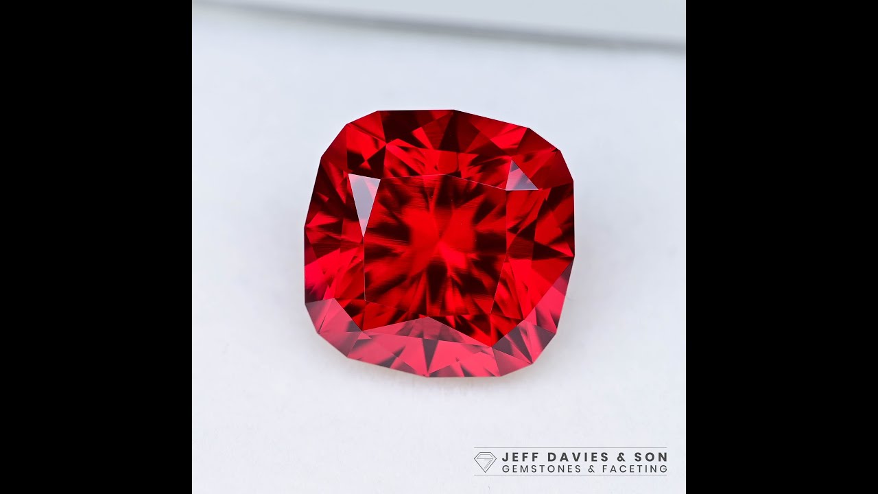 16.29ct Lab Ruby - flame fusion - YouTube