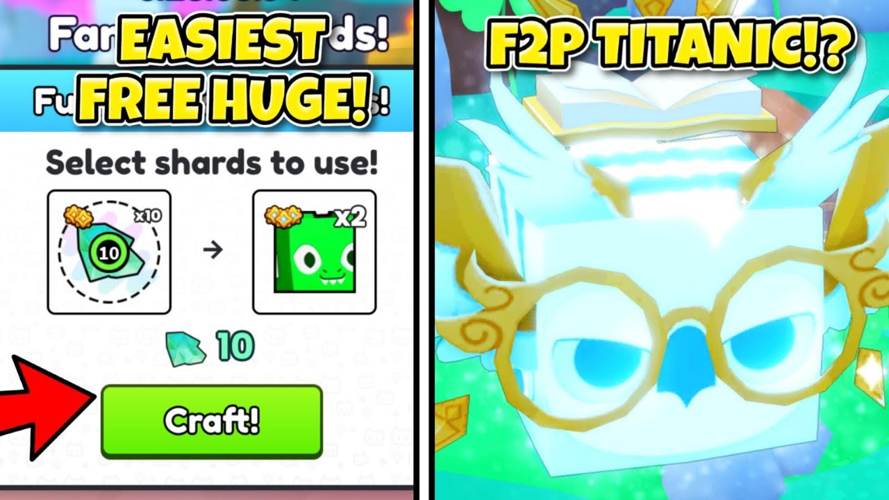 new EASIEST FREE HUGE & F2P TITANIC in Pet Simulator 99! (World 4 ...