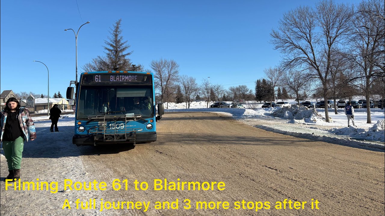 (West side 1st time) Saskatoon Transit Route 61 (1509) Confederation ...