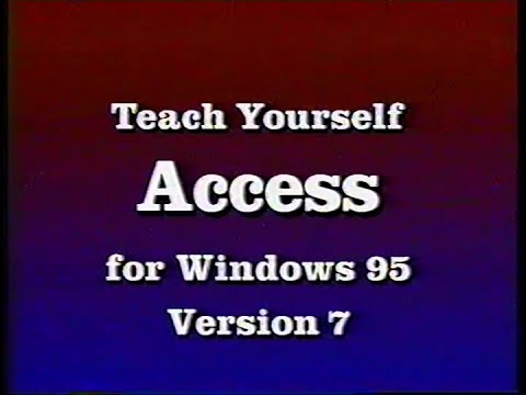 Viagrafix Learn Microsoft Access 95 - YouTube