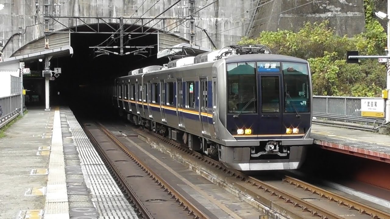 JR西日本 福知山線 武田尾駅 207系電車 321系電車 普通列車編2 - YouTube