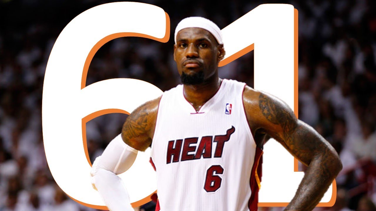 LeBron James 61 point full game highlight highest score Bobcats vs Heat ...