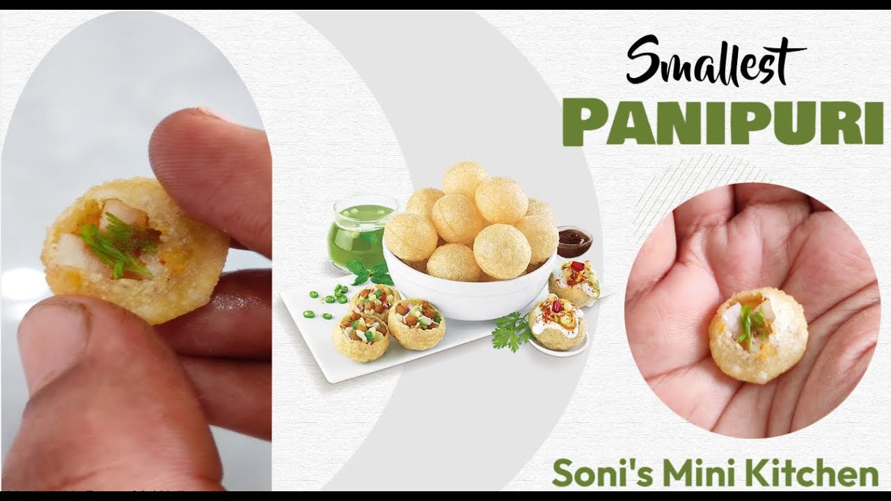 Soni's Mini Kitchen | Ep#1 | Mini Pani Puri | Golgappa Recipe | Mini ...