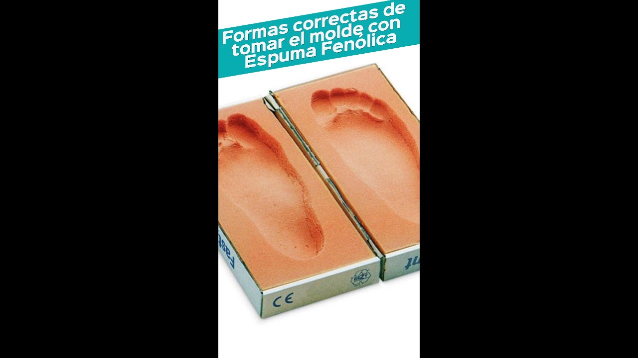 Cómo tomar el molde del pie con espuma Fenólica - YouTube