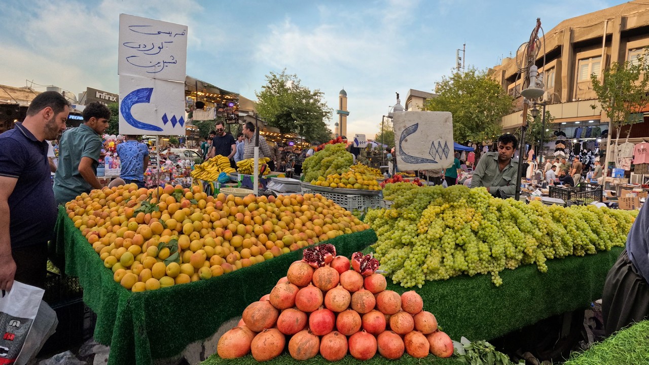 KURDISTAN’S CRAZIEST BAZAAR Tour 🇮🇶 | Slemani Grand Bazaar Street Food ...