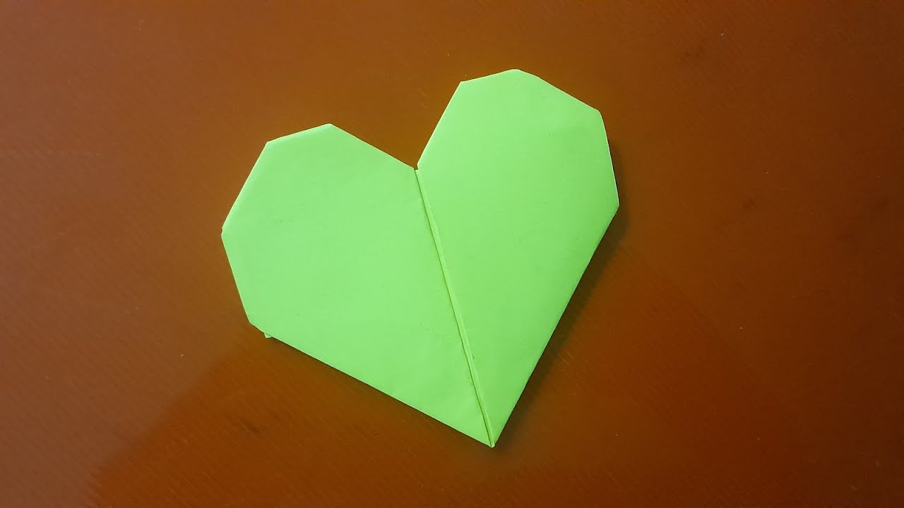 beautiful heart on paper very easy - Corazón de papel - YouTube
