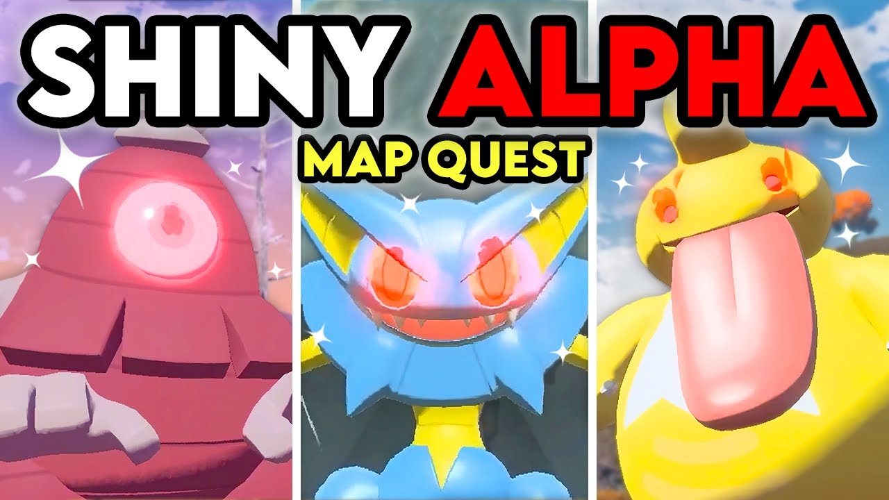 ANOTHER SHINY ALPHA MAP QUEST + 30 MORE in Pokemon Legends: Arceus ...