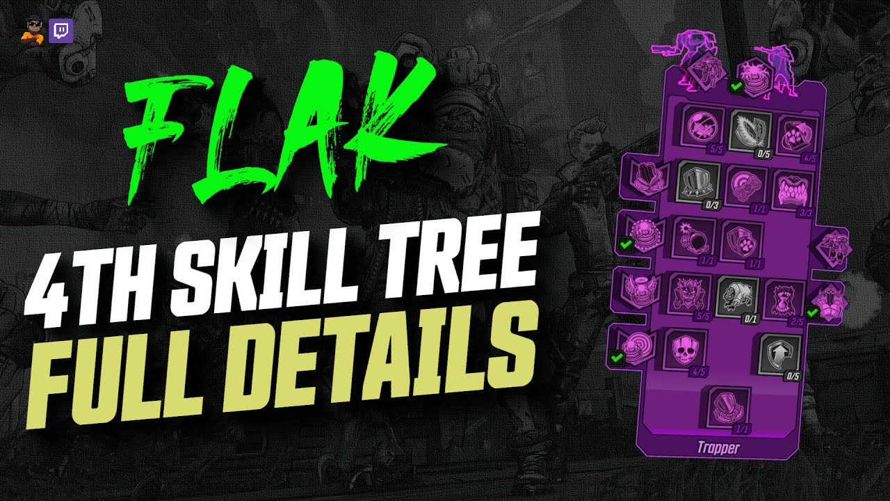 FL4K 4TH SKILL TREE FULL WALKTHROUGH - Borderlands 3 - YouTube