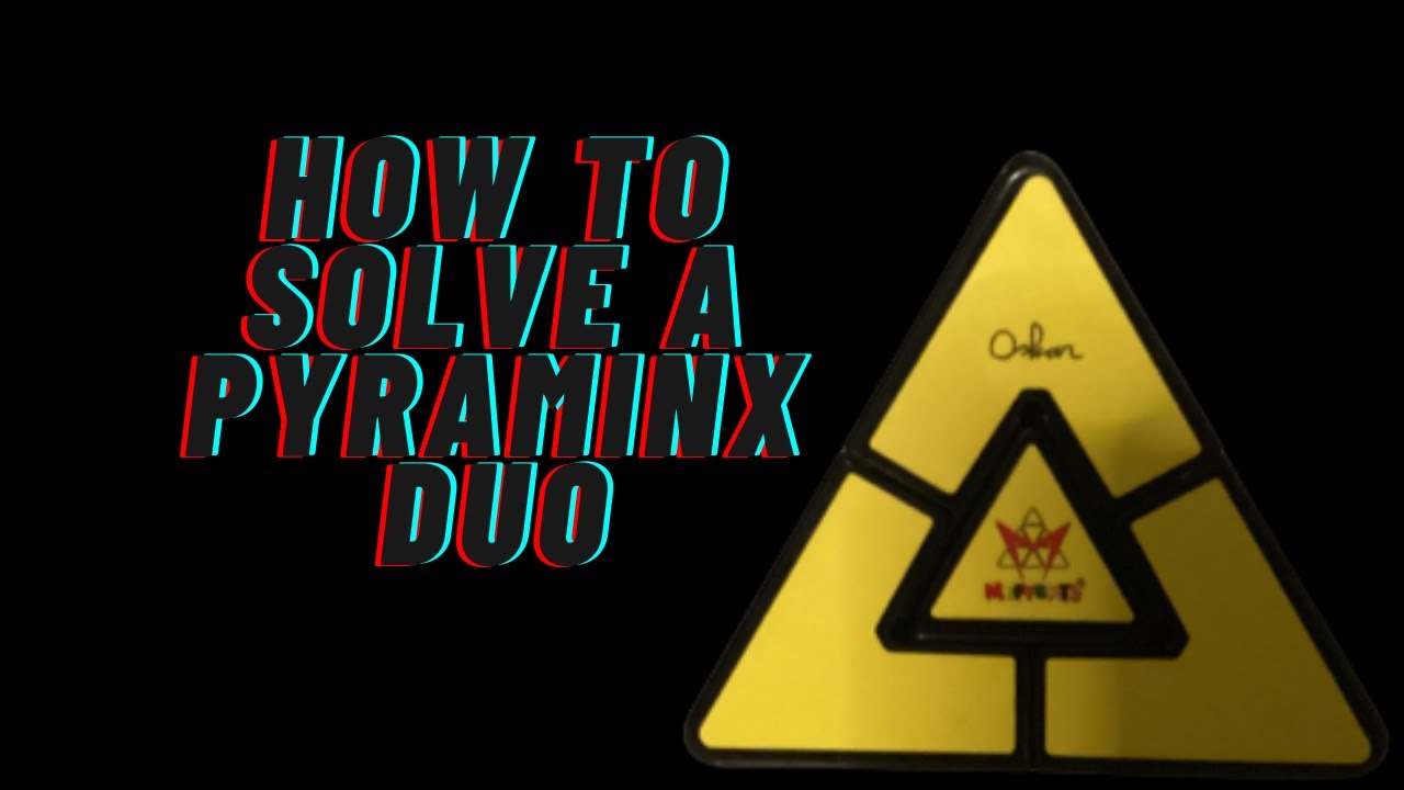How To Solve A Pyraminx Duo - YouTube