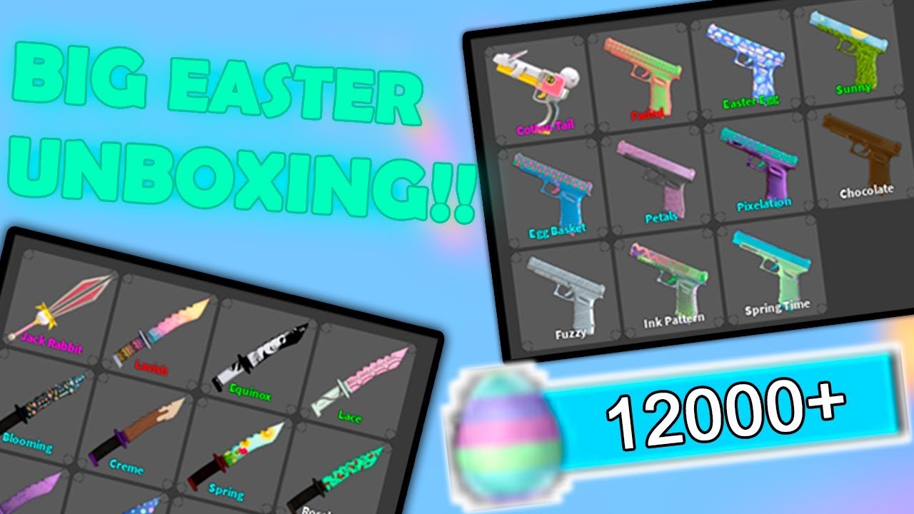 12,000+ EGG UNBOXING!! | Easter event!! - Murder Mystery X - YouTube