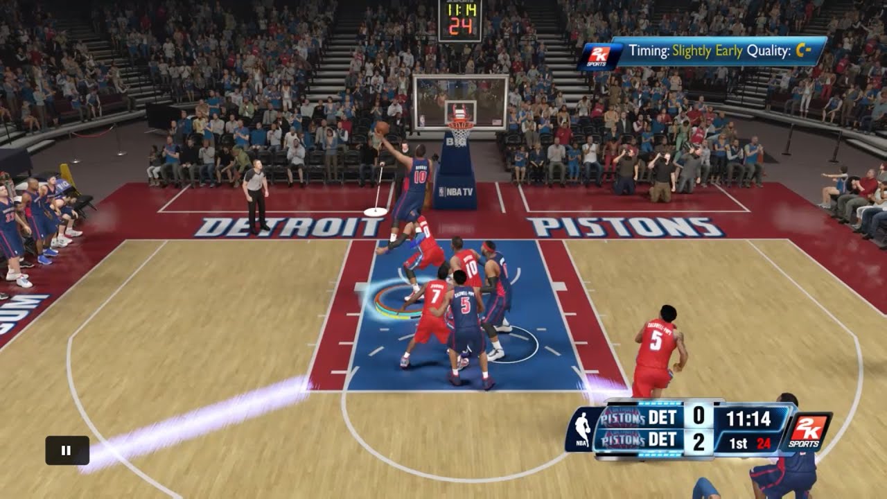 NBA 2K14 PS4 Highlight - Greg Monroe Nasty Putback - YouTube
