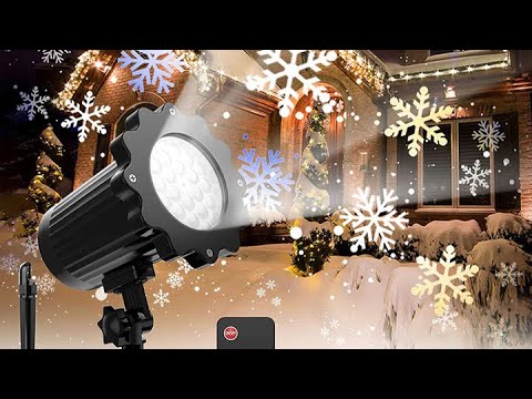LED CHRISTMAS BLIZZARD SNOWFLAKE LASER LIGHT PROJECTOR @shopatronics ...