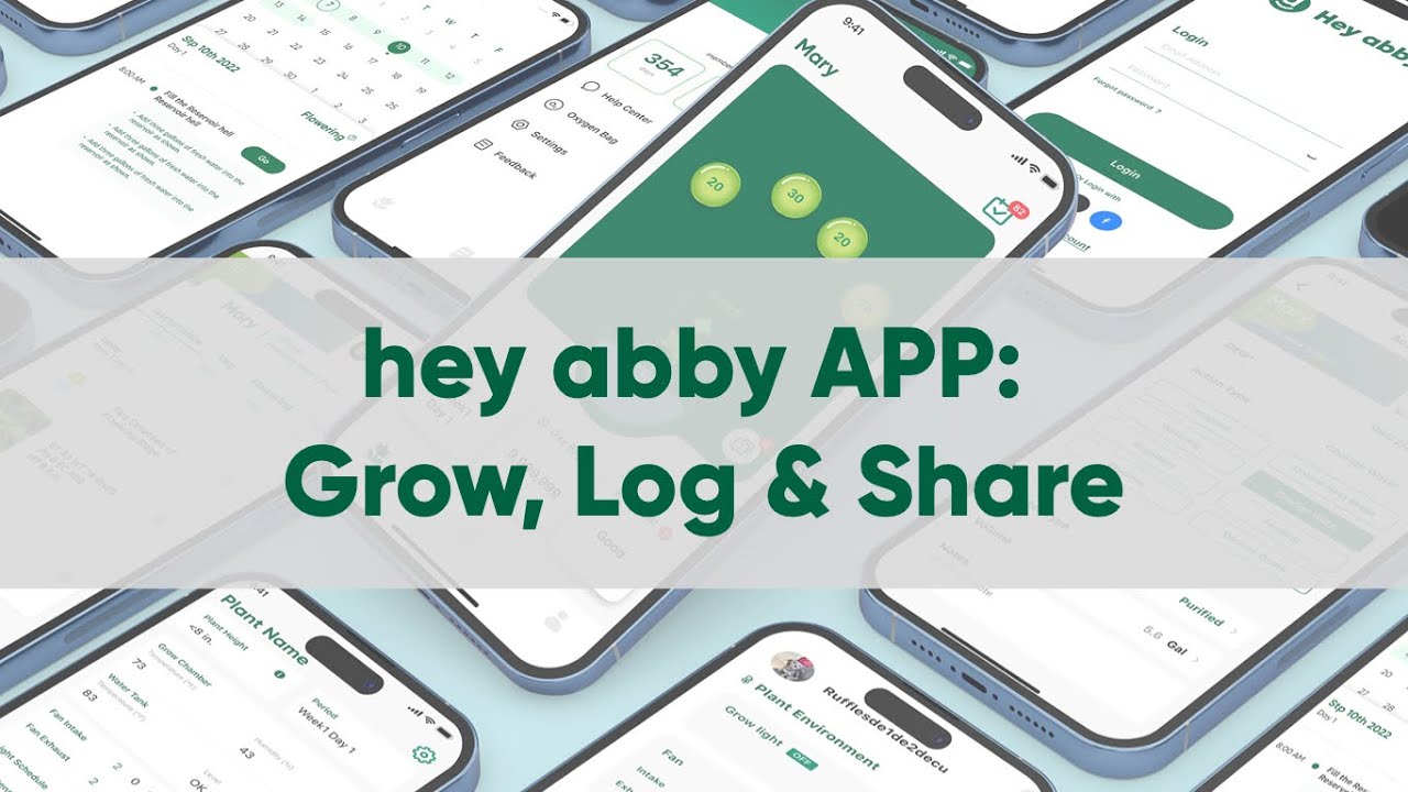 hey abby Feature Showcase | Grow, Log & Share All in One APP - YouTube