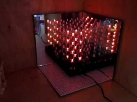 LED Hi-Tec Art Cube Mirrors - YouTube
