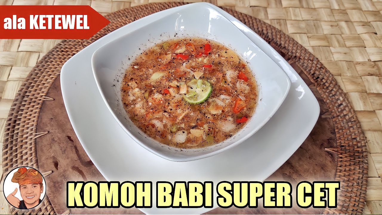 KOMOH BABI SUPER CET ALA KETEWEL - YouTube