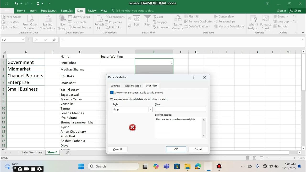 What is Data Validation and How to use it - YouTube