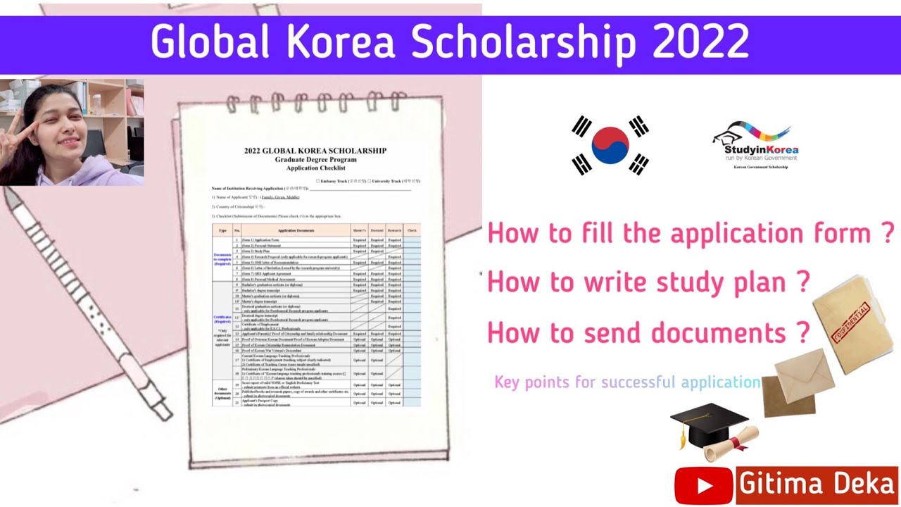 GKS 2022 ll How to fill GKS application lI Documents required Il Gitima Deka - YouTube